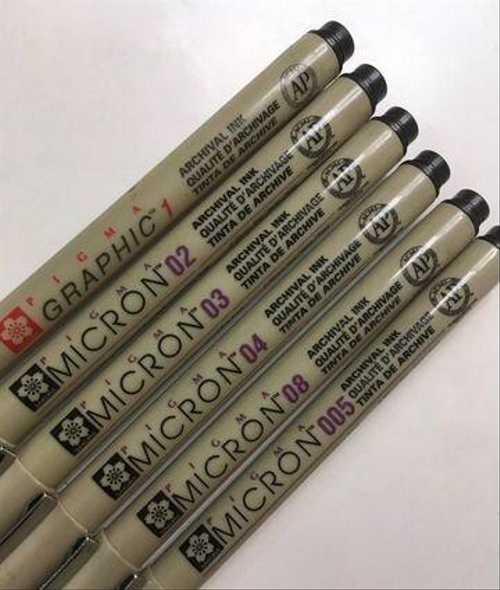 Набор капиллярных ручек Sakura Pigma Micron