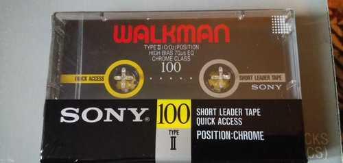 Sony walkman 100 chrome аудиокассеты новые