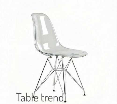 Дизайнерский стул Eames прозрачный на металле