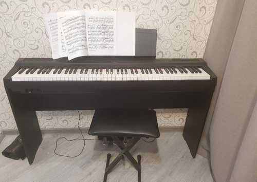 Yamaha p-125B + стойка + педальный блок + стул