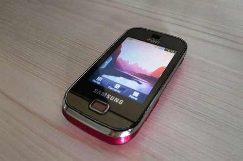 Телефон Samsung B5722 (Duos, розовый)