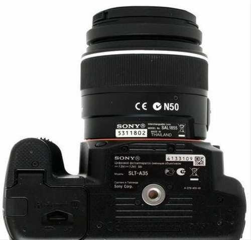 Sony A35 lens kit 18-55mm Зеркальный