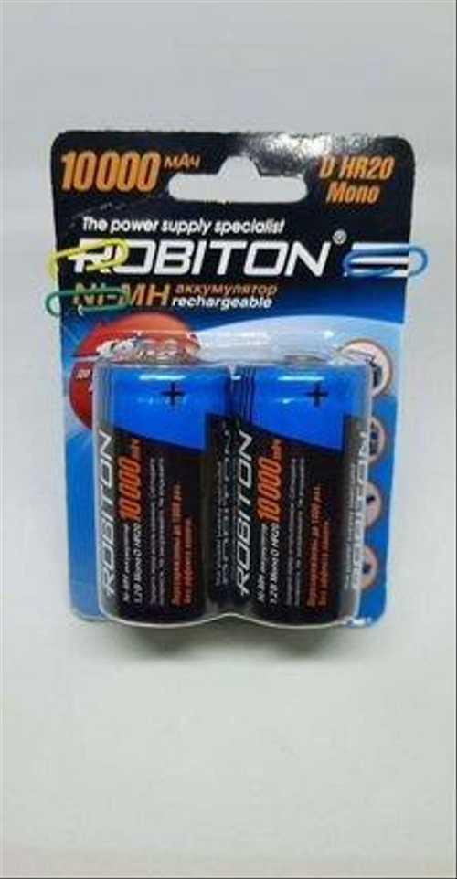 Аккумулятор robiton R20 10000mAh BL-2