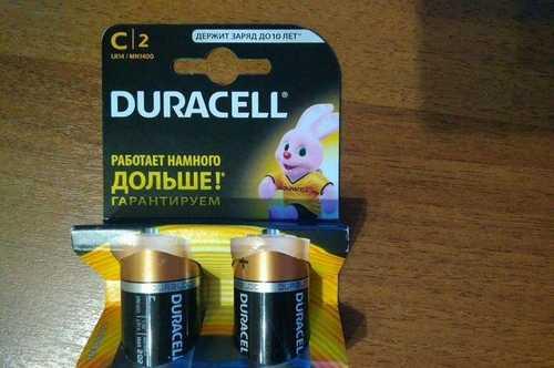 Батарейки Duracell C 2, LR 14