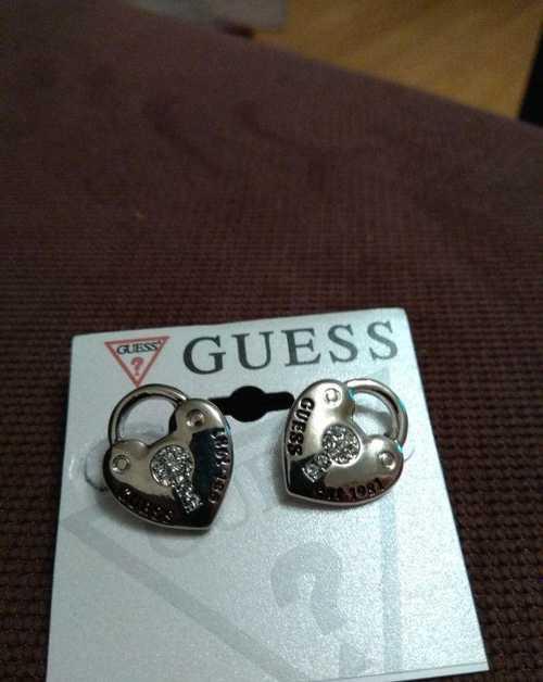 Новые серьги Guess оригинал