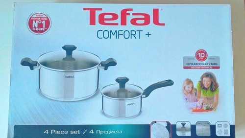 Tefal Comfort Max 7 предметов. Набор посуды (нержавейка) Tefal Comfort + 4 предмета. Tefal Comfort для картофеля. Tefal Comfort k0670114.