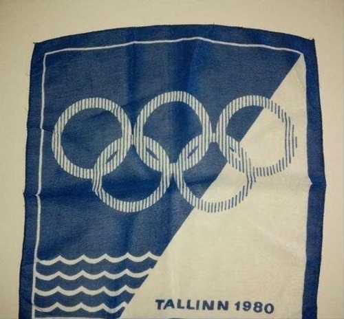Платок Олимпиада 1980 Таллинн. Винтаж