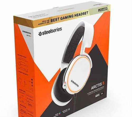 SteelSeries Arctis 5 2019 Edition белый