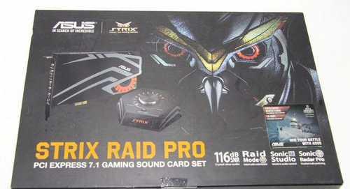 Звуковая карта asus Strix Raid Pro PCI-E б/у