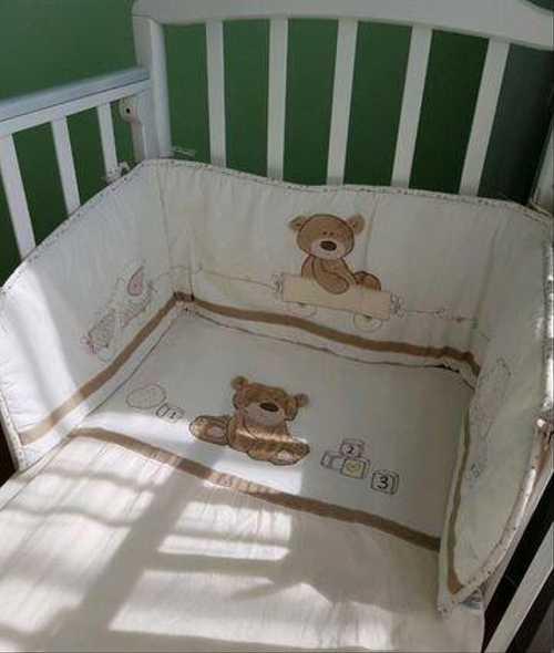 Бортики Mothercare для детской кроватки