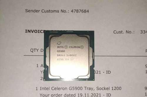 Процессор lga 1200 Intel Celeron G5900