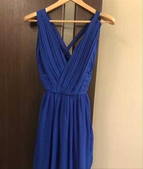 Платье коктейльное синее Кира пластинина