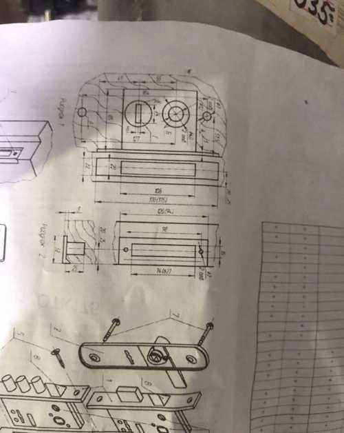 Замок дверной Бордер