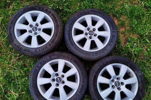 Оригинальные диски Opel Astra H с резиной Goodyear