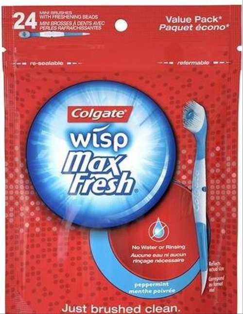 Одноразовые зубные щетки Colgate wisp max fresh