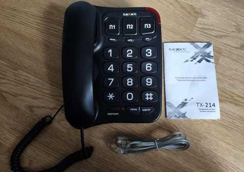 Телефон texet tx-214