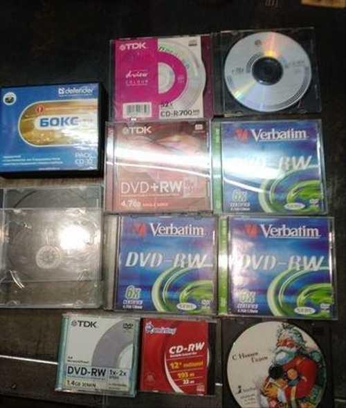 Диски CD-RW DVD-RW чистые