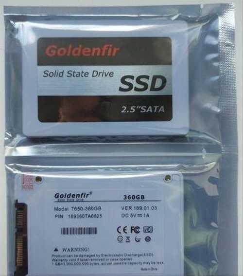 SSD диск Goldenfir на 360Gb