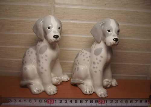 Далматин дог щенок собака лфз фарфоровая статуэтка