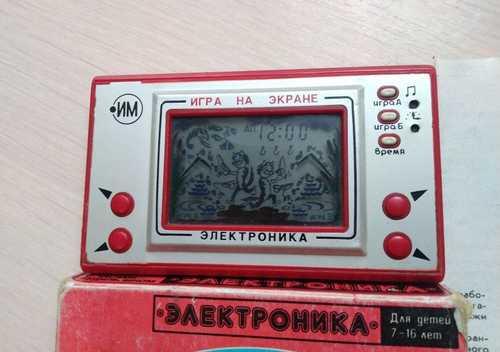 Редкая Игра Электроника Кот Рыболов 1988г