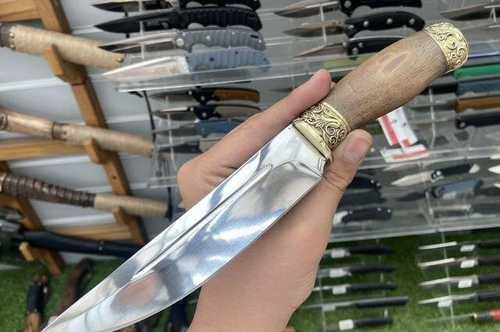Охотничий нож Соболь Сталь 65х13 ножны кожа