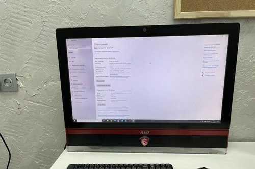 Игровой моноблок MSI, SSD512гб, ram16гб, видео3гб