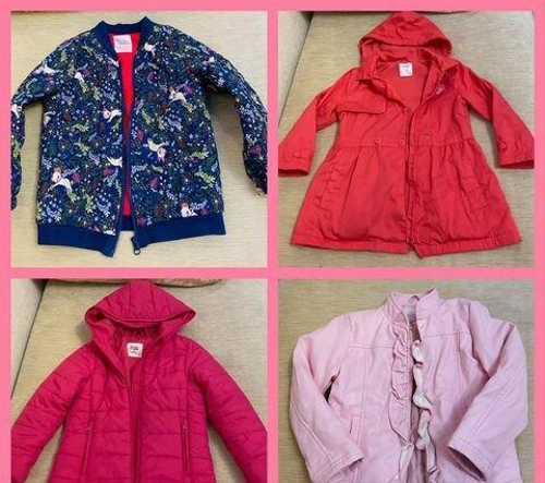 Модные стильные деми куртки и пальто 3-5 лет