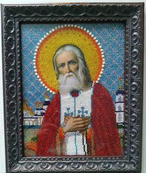 Икона преподобный Серафим Саровский