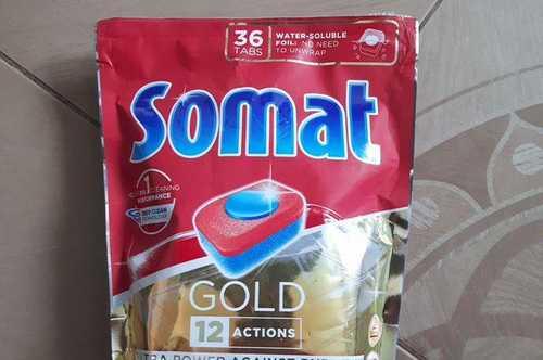 Таблетки для посудомоечных машин Somat Gold 36 шту