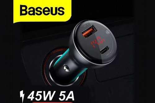 45W PD3.0 / USB-A и USB-C (Type-C) / Baseus