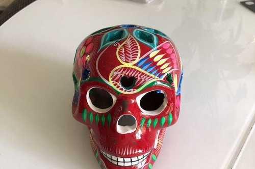 Череп мексиканский декоративный. Сувенир из Мексик