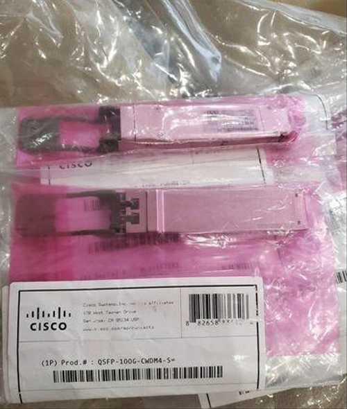 Трансивер Cisco qsfp-100G-cwdm4-S новый