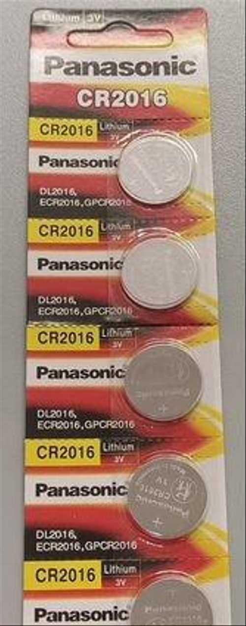 Батарейка литиевая Panasonic 3V CR2016