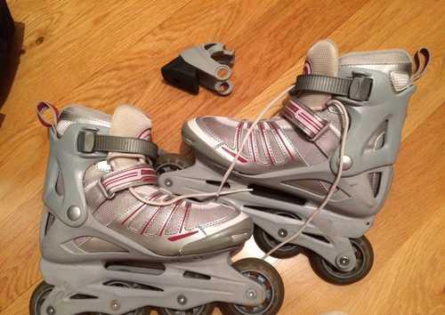 Ролики rollerblade 38р., рюкзак, защита(отдельно)