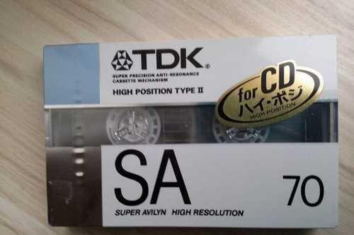 Аудиокассета кассета TDK SA - 70