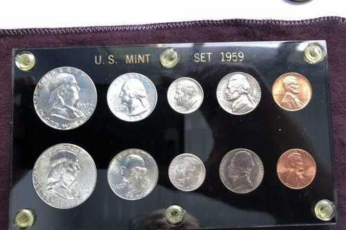 Набор монет США 1959 год P D