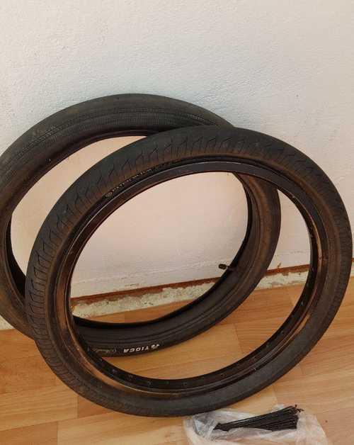 Покрышки, обод, bmx спицы