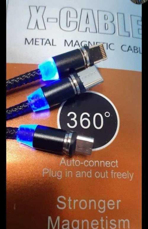 Магнитный кабель для всех microUSB lightning TypeC