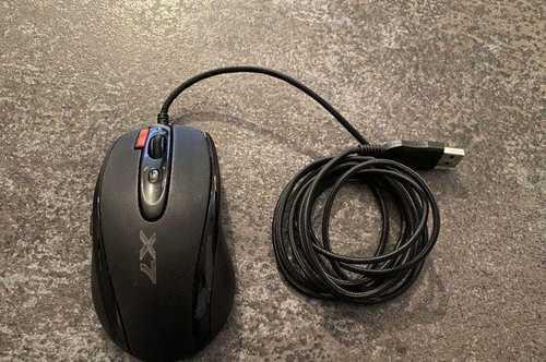 Игровая лазерная мышь a4tech x7 750bk