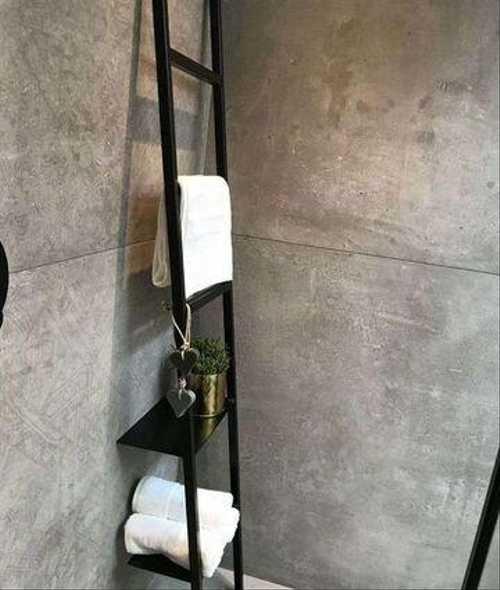 Полка для ванной комнаты в стиле лофт