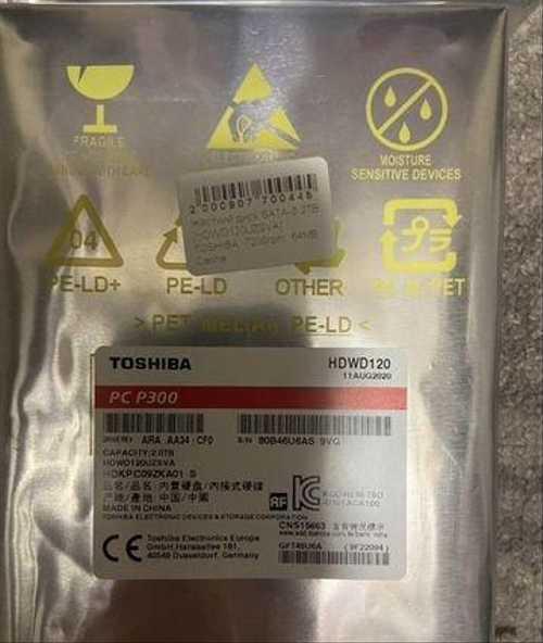 Жеские диски Toshiba 1 и 2 Тб