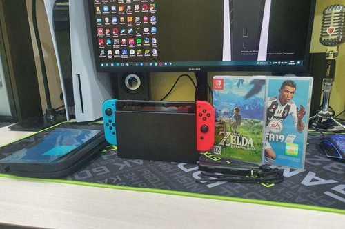 Nintendo Switch + 2 игры