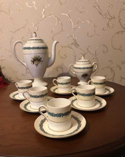 Сервиз кофейный Wedgwood из костяного фарфора