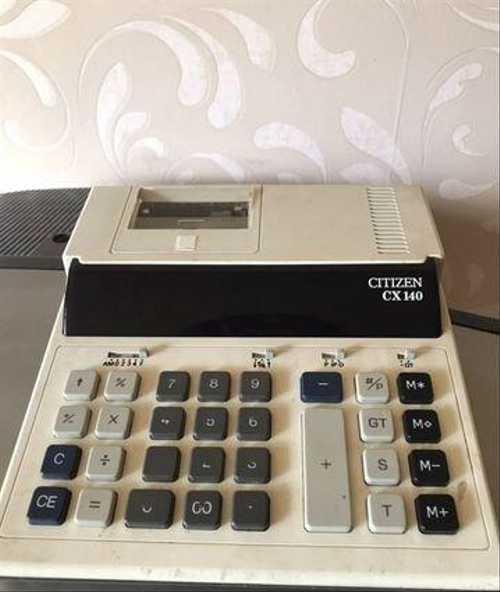 Калькулятор печатающий citizen Cx140