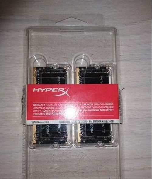 Оперативная память HyperX Impact SO-dimm DDR4 2x16
