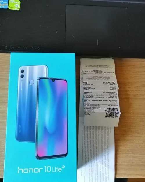 Продаю Honor 10lite 64gb цвет черный