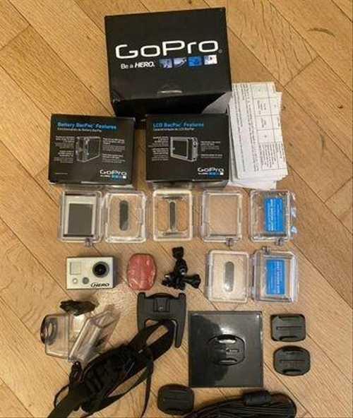 Камера GoPro Hero + Battery BacPac + LCD BacPac