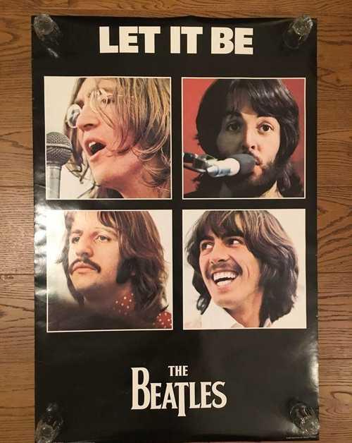 Постер The Beatles "Let It Be" 61см х 92см