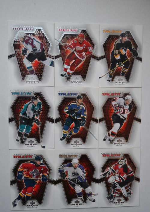 NHL. хоккей. 2001-02 Upper Deck MVP. Talent 1-14