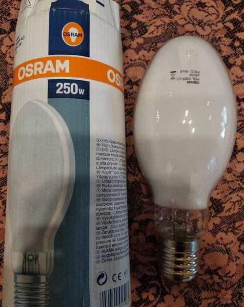 Лампа освещения ртутная дрл 250вт Osram и GRL